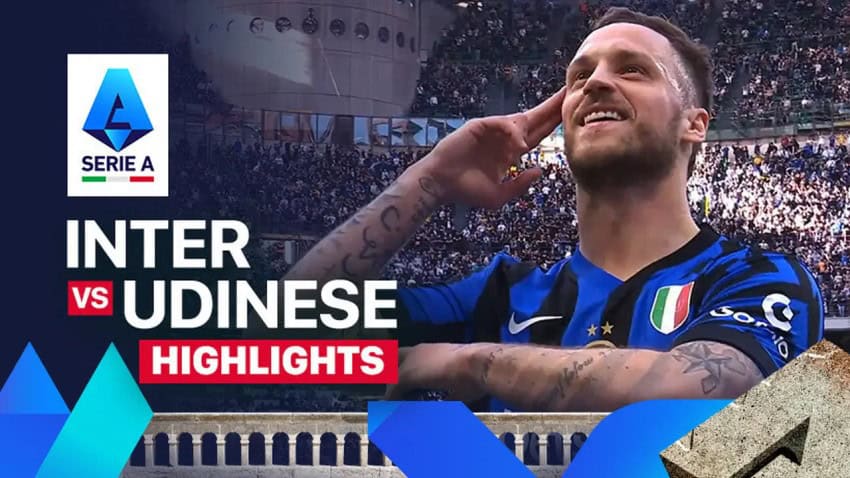 Italian Serie A Highlights: Inter Milan 2-1 Udinese